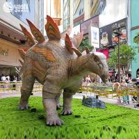 China 300CM Silicone Animated Triceratops Dinosaur Sculpture with Voice Control for Outdoor Park Decorations for sale