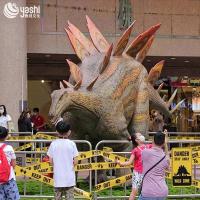 China 300CM Silicone Animated Triceratops Dinosaur Sculpture with Voice Control for Outdoor Park Decorations for sale