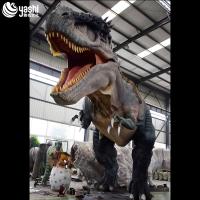 China 400CM Realistic Animation Triceratops Dinosaur Model with Voice Control for Outdoor Amusement Parks for sale