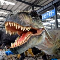 China Vivid Electronic Triceratops Dinosaur Sculpture 400CM Outdoor Amusement Park Display with Voice Control for sale
