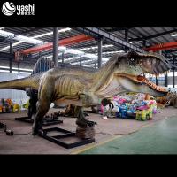 China Vivid Electronic Triceratops Dinosaur Sculpture 400CM Outdoor Amusement Park Display with Voice Control for sale