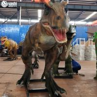 China Outdoor Weather Resistant Triceratops Dinosaur Sculpture Animation Model 300CM with Voice Control 110/220V for sale