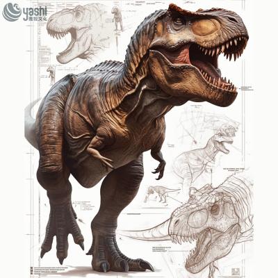 China Outdoor Jurassic Park Triceratops Dinosaur Model 400CM with Remote Control and Weather-Resistant Construction for sale