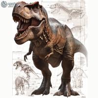 China Outdoor Jurassic Park Triceratops Dinosaur Model 400CM with Remote Control and Weather-Resistant Construction for sale
