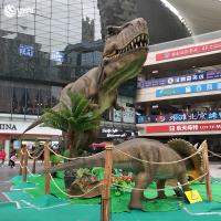 China Realistic Triceratops Dinosaur Sculpture - 400CM Animated Model with Voice Control for Outdoor Exhibitions for sale