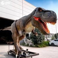 China Realistic Triceratops Dinosaur Sculpture - 400CM Animated Model with Voice Control for Outdoor Exhibitions for sale