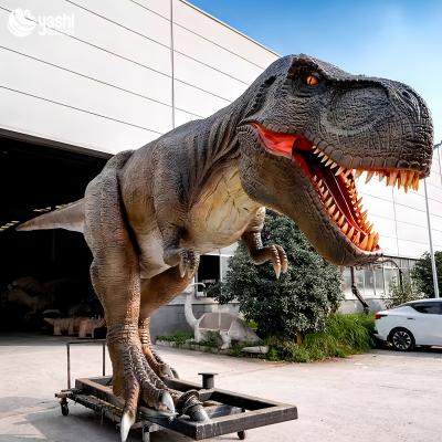 China Realistic Triceratops Dinosaur Sculpture - 400CM Animated Model with Voice Control for Outdoor Exhibitions for sale