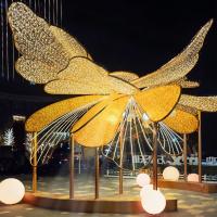 China Custom LED Butterfly Decoration Lights 4-8 Meters with 220V Power for Outdoor Events and Commercial Spaces for sale
