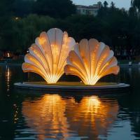 China Custom LED Glowing Shell Lights 4-8 Meters with 220V Power for Outdoor Christmas Decoration for sale