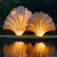 China Custom LED Glowing Shell Lights 4-8 Meters with 220V Power for Outdoor Christmas Decoration for sale