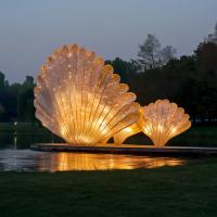 China Custom LED Glowing Shell Lights 4-8 Meters with 220V Power for Outdoor Christmas Decoration for sale
