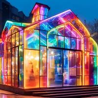 China Customizable LED Starlight Installation 4-8 Meters with 220V Power for Outdoor Christmas Decorations for sale