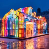 China Customizable LED Starlight Installation 4-8 Meters with 220V Power for Outdoor Christmas Decorations for sale