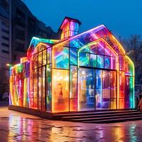 China Customizable LED Starlight Installation 4-8 Meters with 220V Power for Outdoor Christmas Decorations for sale