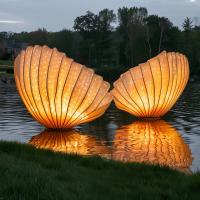 China Custom LED Glowing Shell Lights 4-8 Meters with 220V Power for Outdoor Christmas Decoration for sale