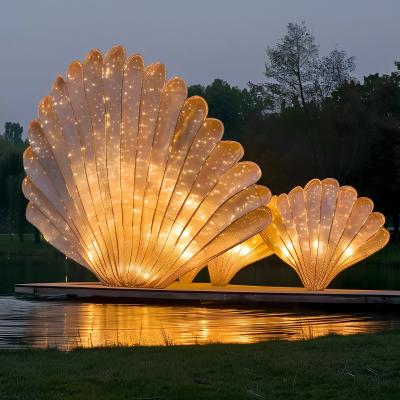 China Custom LED Glowing Shell Lights 4-8 Meters with 220V Power for Outdoor Christmas Decoration for sale