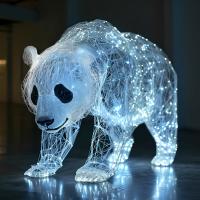 China LED Glowing Panda Decorative Light 4-8 Meters with 220V Power for Christmas and Zoo Installations for sale