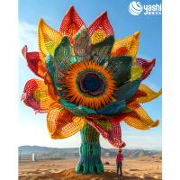 China Realistic Sunflower Artificial Flowers for Garden Outdoor Decoration for sale