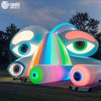 China LED Illuminated Irregular Sculptural Decoration Customizable For Outdoor Party for sale