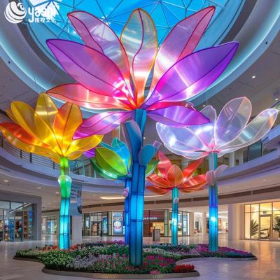 China Colorful Acrylic Artificial Bouquet sculpture for Shopping Mall Hotel Decoration for sale