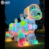 China Outdoor Glowing Dog Sculpture 200CM for Garden Decoration for sale