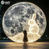 China Outdoor Large Traditional Chinese Festival Moon Lantern for Themed Light Exhibitions for sale