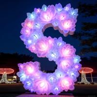 China Handmade Alphabet Lanterns for Outdoor Mall Wedding Party Decoration for sale