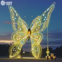 China Large Outdoor Decorative Light Butterfly Shaped Customizable for sale