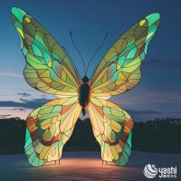 China Large Outdoor Decorative Light Butterfly Shaped Customizable for sale