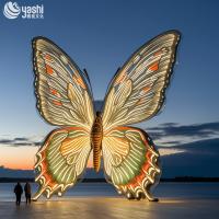China Large Outdoor Decorative Light Butterfly Shaped Customizable for sale