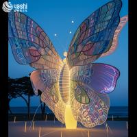 China Large Outdoor Decorative Light Butterfly Shaped Customizable for sale