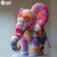 China Cute Large Plush Elephant Decor For School Events Party Celebrations for sale