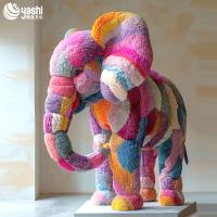 China Cute Large Plush Elephant Decor For School Events Party Celebrations for sale