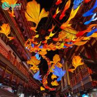 China Jiguan Color Fish Leaping Lantern Tunnel with LED Lighting for Festival Decor 650mm Width for sale