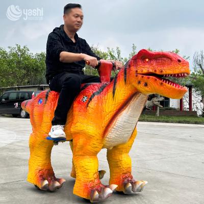 China Kids Electric Dinosaur Riding Car Toy with Rust-Proof Steel Frame, 5-10 Meter Sizes, 220V Power for sale