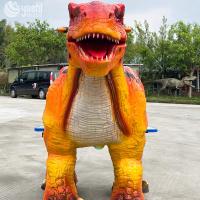 China Kids Electric Dinosaur Riding Car Toy with Rust-Proof Steel Frame, 5-10 Meter Sizes, 220V Power for sale