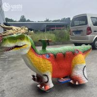 China Custom 5-10 Meter Silicone Dinosaur Electric Ride Car with 220V Power for Theme Parks and Shopping Malls for sale