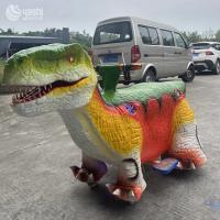 China Custom 5-10 Meter Silicone Dinosaur Electric Ride Car with 220V Power for Theme Parks and Shopping Malls for sale