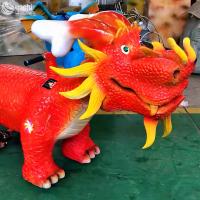 China Large 5-10 Meter Animated Ride-On Dinosaur Electric Vehicle with 220V Power for Theme Parks and Shopping Malls for sale