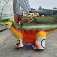 China Custom 5-10 Meter Silicone Dinosaur Electric Ride Car with 220V Power for Theme Parks and Shopping Malls for sale