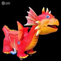 China Large 5-10 Meter Animated Ride-On Dinosaur Electric Vehicle with 220V Power for Theme Parks and Shopping Malls for sale