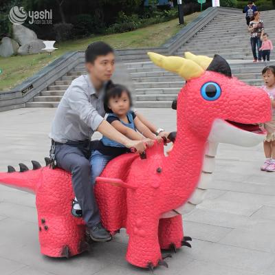 China Large 5-10 Meter Animated Ride-On Dinosaur Electric Vehicle with 220V Power for Theme Parks and Shopping Malls for sale