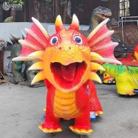China Large 5-10 Meter Animated Ride-On Dinosaur Electric Vehicle with 220V Power for Theme Parks and Shopping Malls for sale