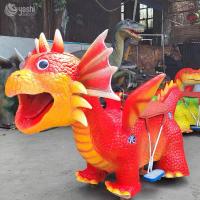 China Large 5-10 Meter Animated Ride-On Dinosaur Electric Vehicle with 220V Power for Theme Parks and Shopping Malls for sale