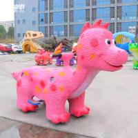 China Interactive Ride On Dinosaur Electric Car 5-10 Meter Size with 220V Power for Theme Parks and Malls for sale