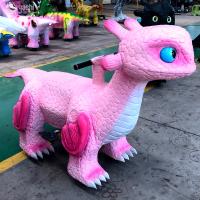 China Interactive Ride On Dinosaur Electric Car 5-10 Meter Size with 220V Power for Theme Parks and Malls for sale