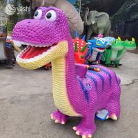 China Interactive Ride On Dinosaur Electric Car 5-10 Meter Size with 220V Power for Theme Parks and Malls for sale