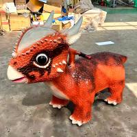 China Interactive Ride On Dinosaur Electric Car 5-10 Meter Size with 220V Power for Theme Parks and Malls for sale