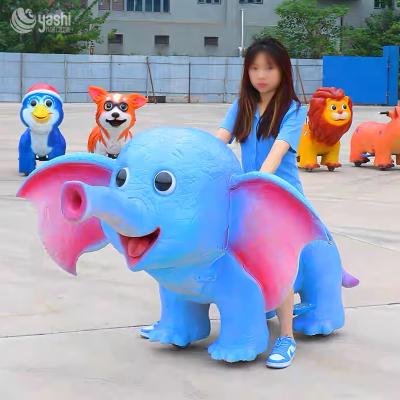 China Electric Ride-On Dinosaur Sculpture 5-10 Meter Size Range 220V Power for Theme Parks and Outdoor Amusement for sale
