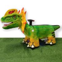 China Electric Dinosaur Ride On Car 5-10 Meter Outdoor Play Equipment with 220V Power for Theme Parks for sale